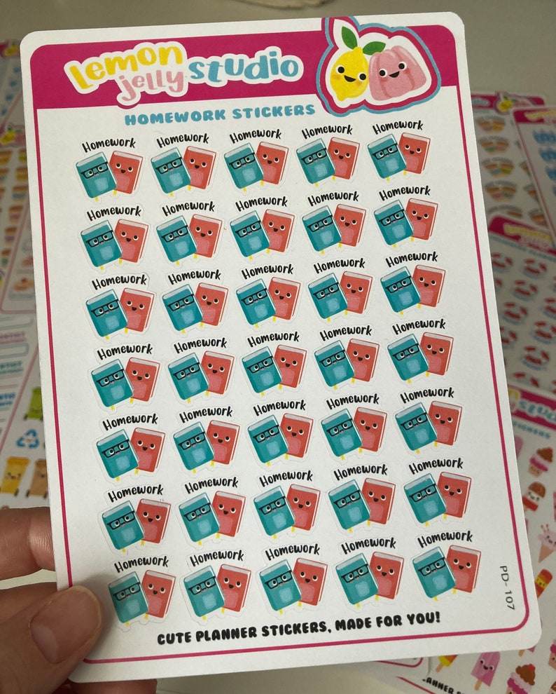 35 Cute Homework/school/college/university Planner Stickers - Etsy
