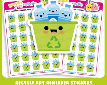 49 Cute Wheelie Bin/trash/garbage/rubbish Planner Stickers - Etsy