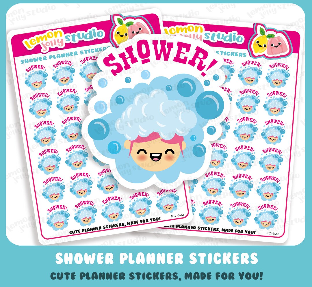 30 Cute Shower/pamper/beauty/reminder Planner Stickers - Etsy