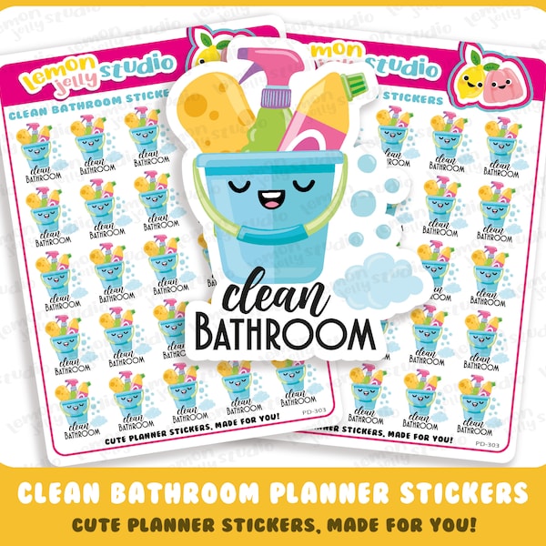 Cute Bathroom Stickers - Etsy