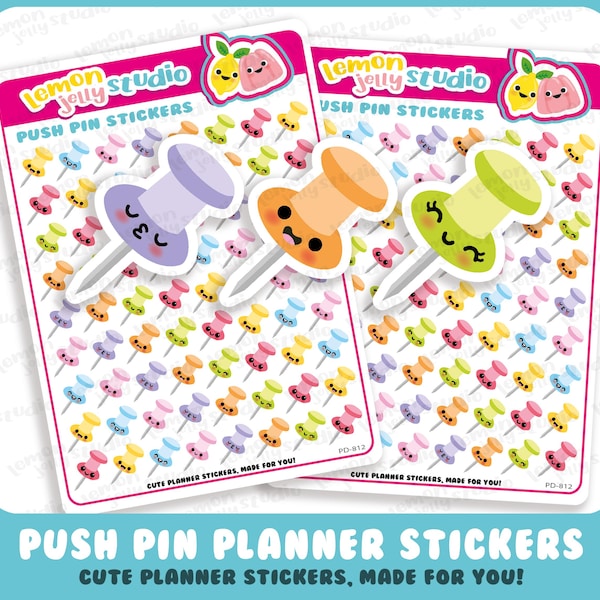 Thumb Tack Stickers - Etsy