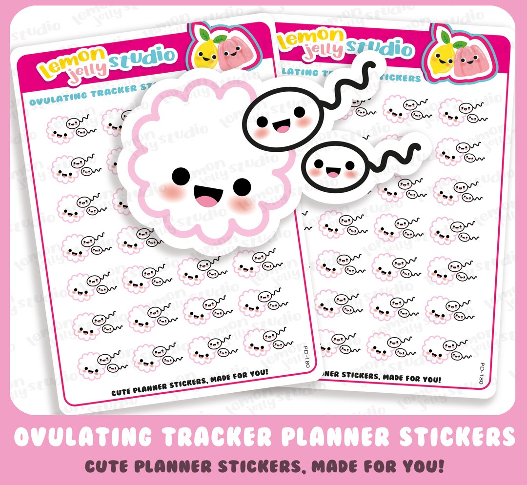 28 Cute Ovulating/fertile Tracker/reminder Stickers - Etsy