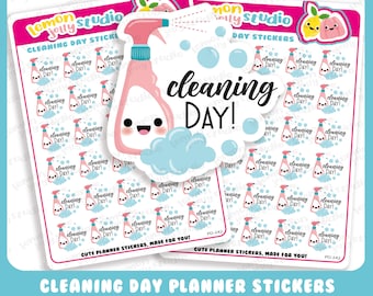 14 Cute Cleaning/chores/housework Checklist Planner Stickers - Etsy