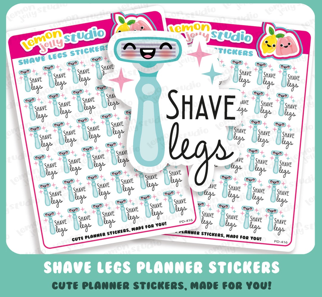 36 Cute Shave Legs/reminder Planner Stickers - Etsy