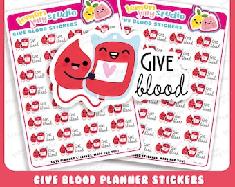 48 Cute Blood Test/blood Work Planner Stickers - Etsy