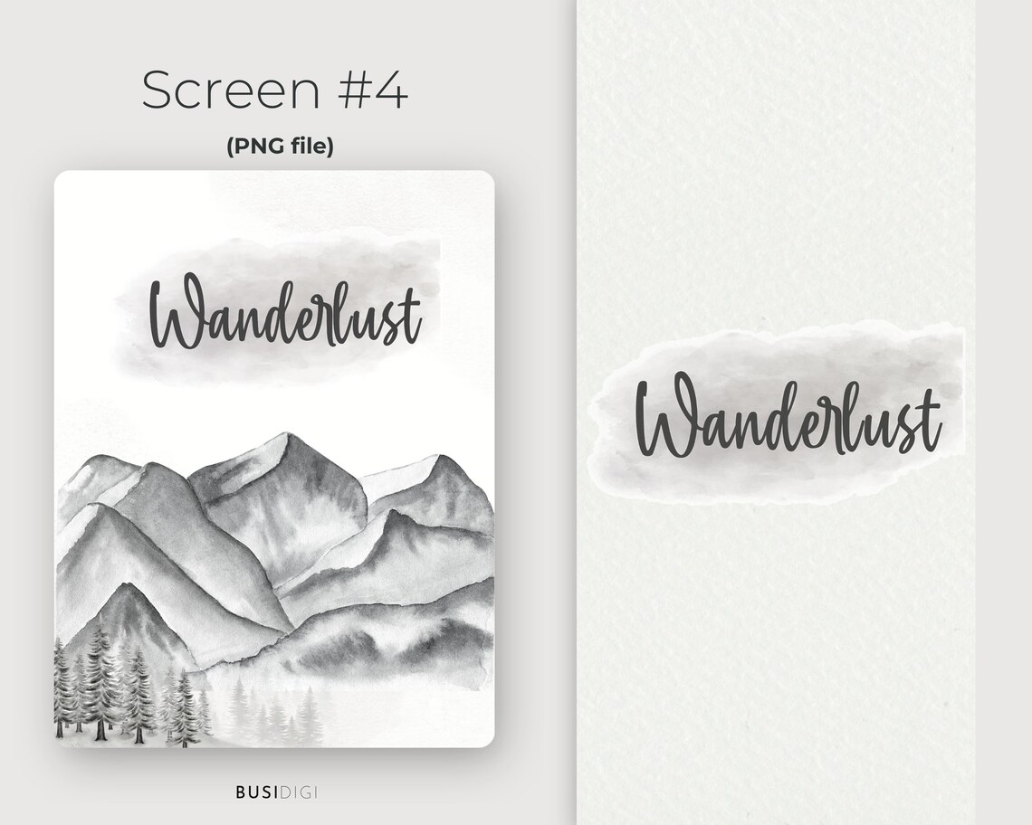 Eink Sleep Screen Saver by Busidigico, Mountain Suspend Screen ...