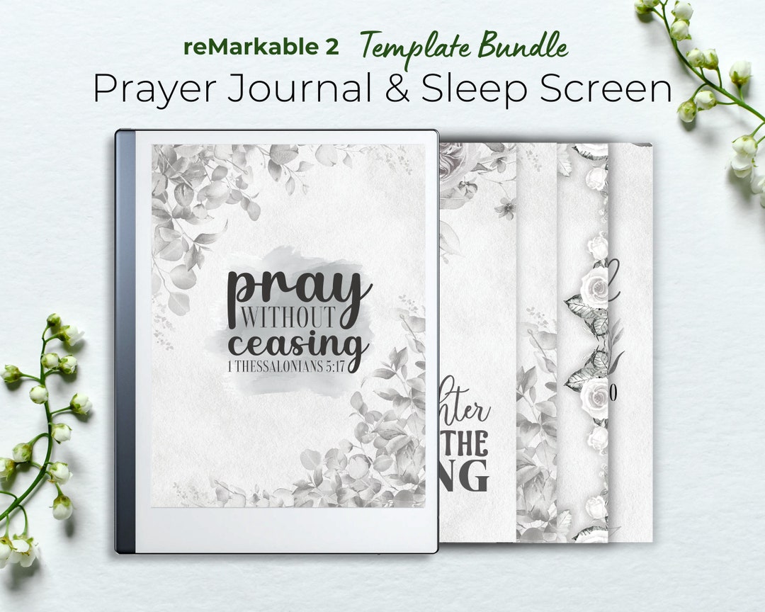 Remarkable Prayer Template Bundle, Pray Without Ceasing Faith Notebook ...