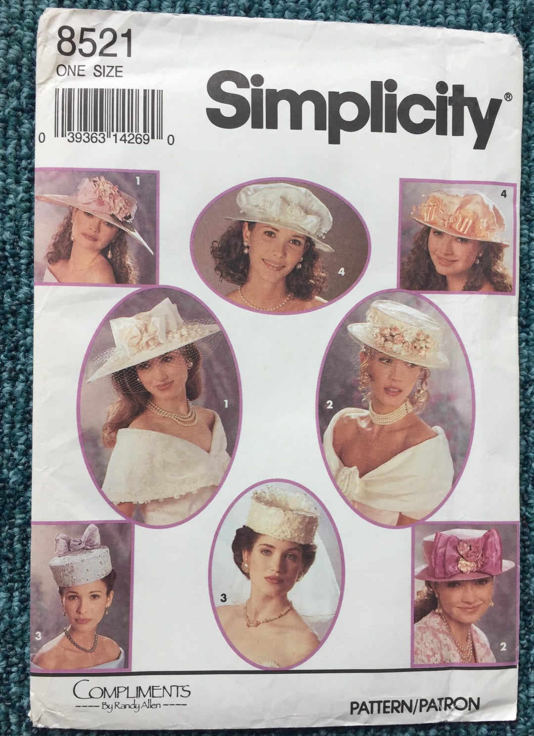 Hats Sewing Pattern, 8 Unique Hat Styles, Simplicity 8521 Sewing ...