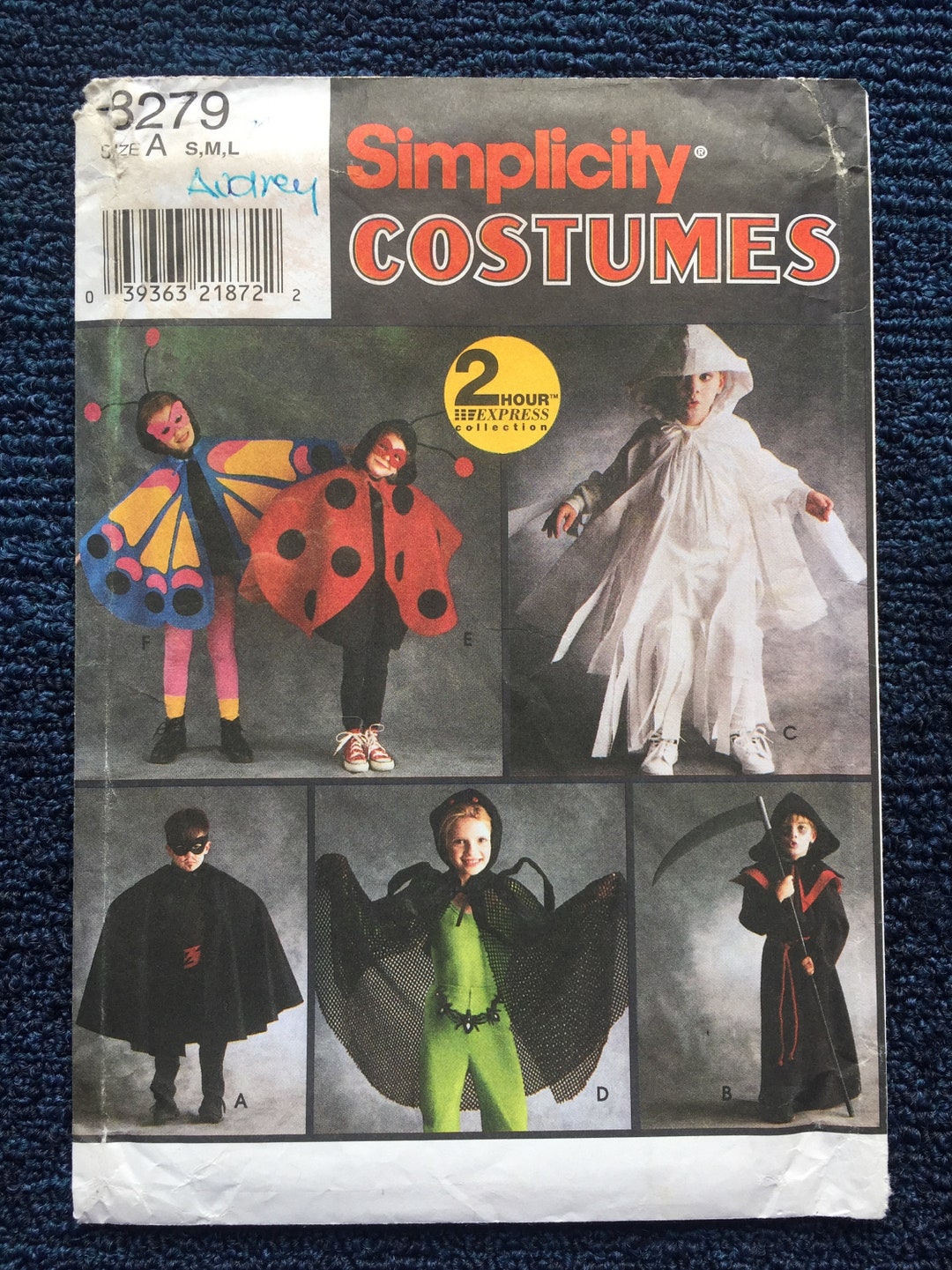 Children's Costumes Sewing Pattern, Simplicity 8279, Size S-L 2-12 ...