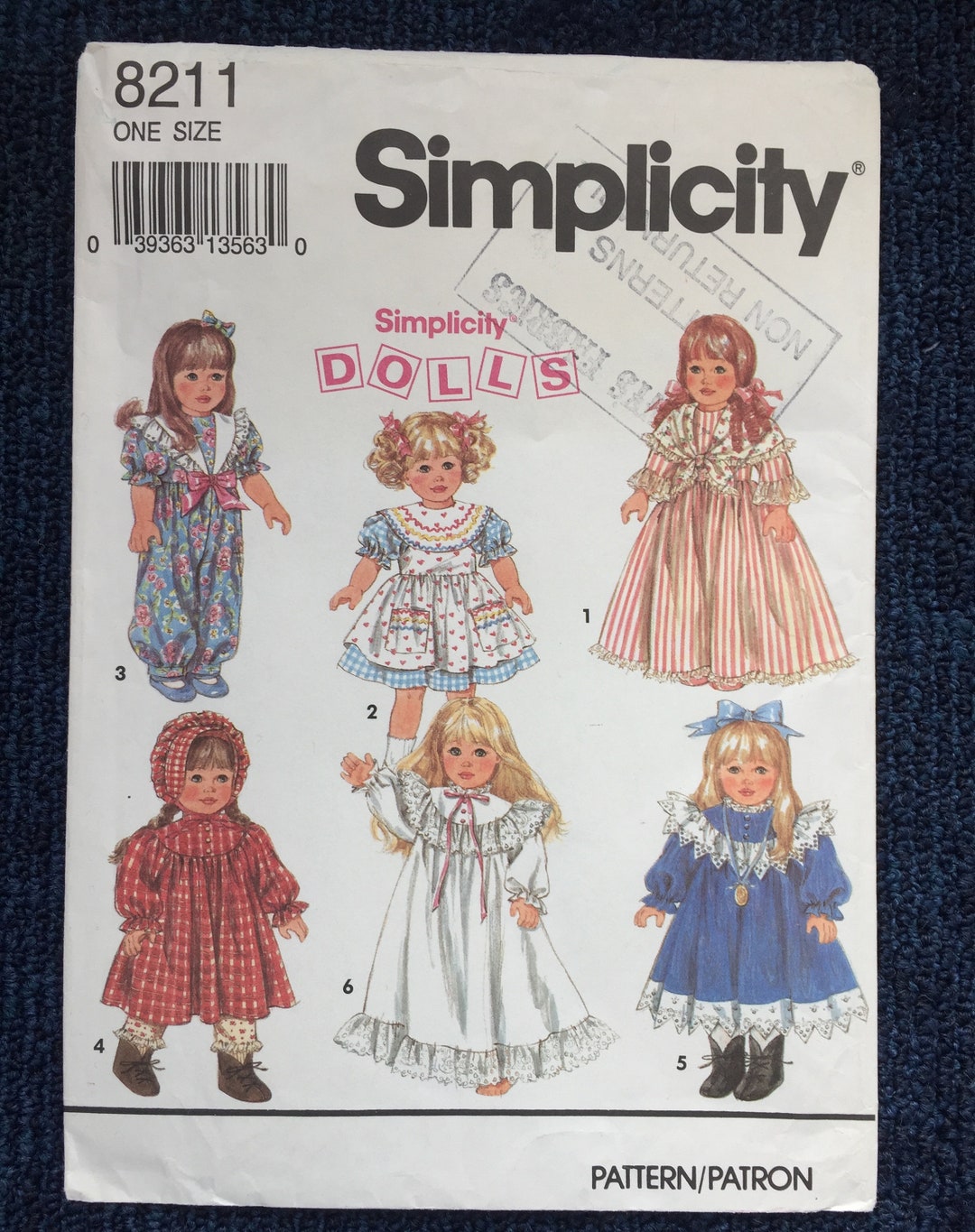 18 Doll Clothes Sewing Pattern Simplicity Crafts 8211, Dresses ...