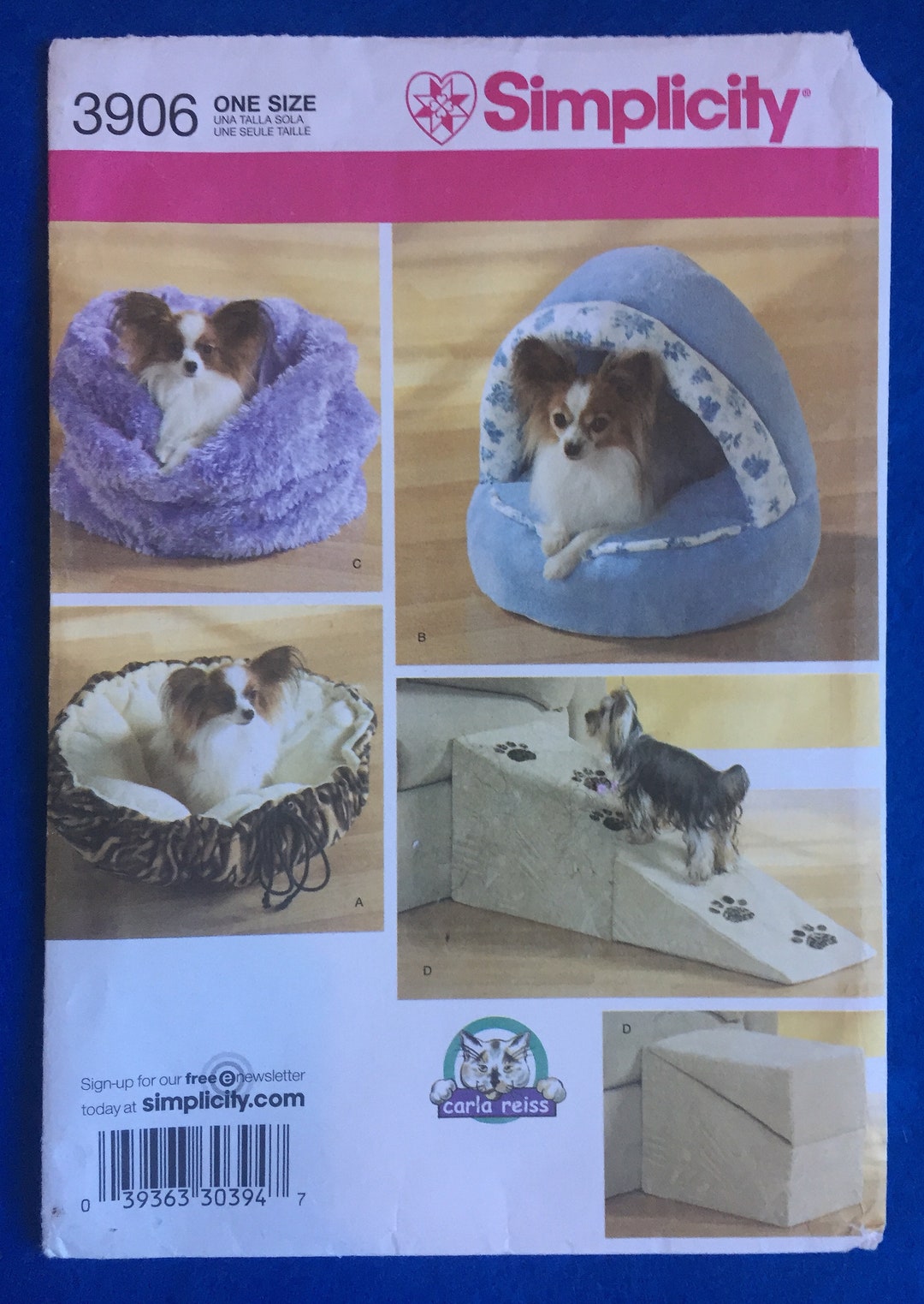 Pet Bed Sewing Pattern, Dog Ramp, Pet Beds for Small Dogs & Cats ...