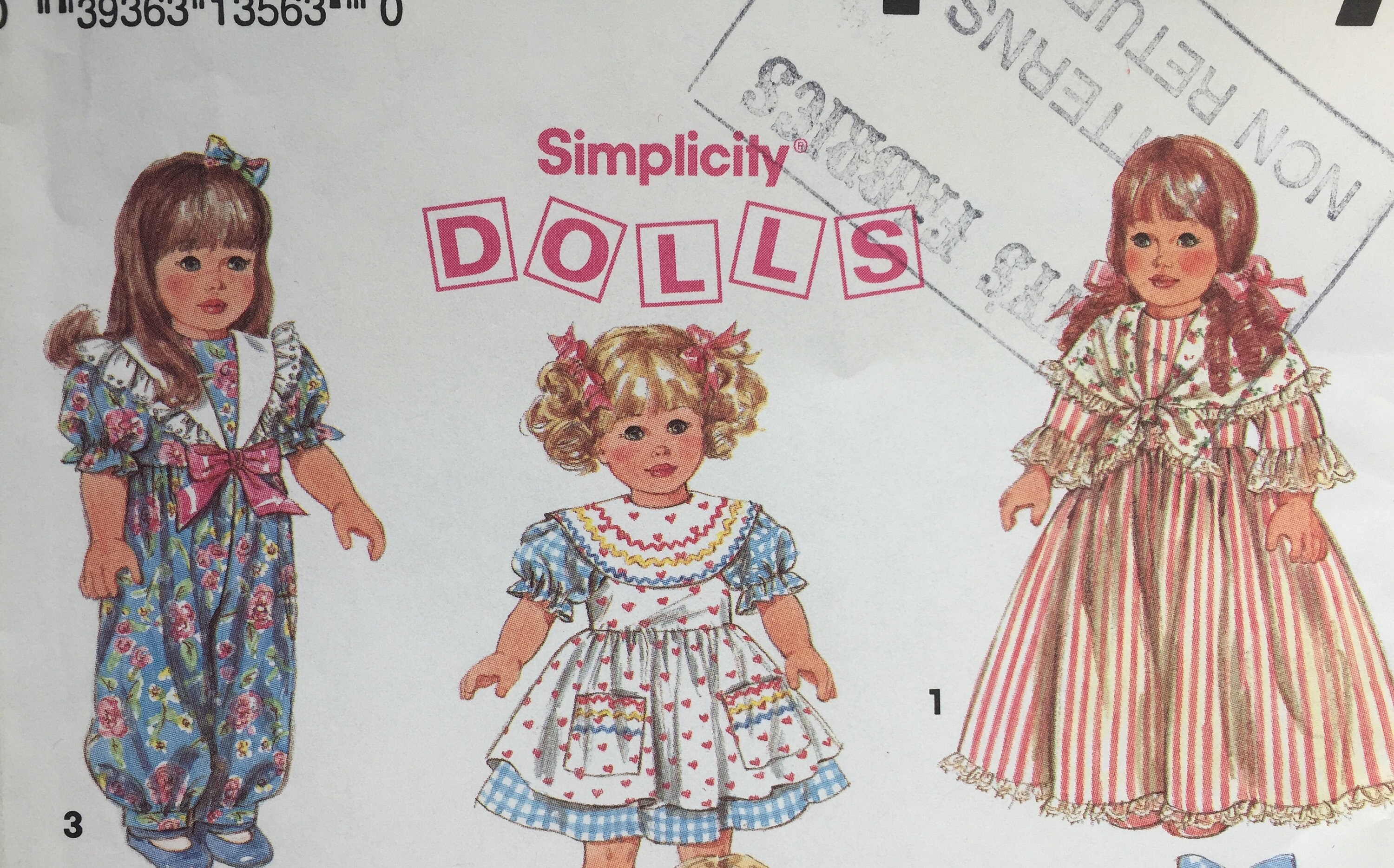 18 Doll Clothes Sewing Pattern Simplicity Crafts 8211, Dresses ...