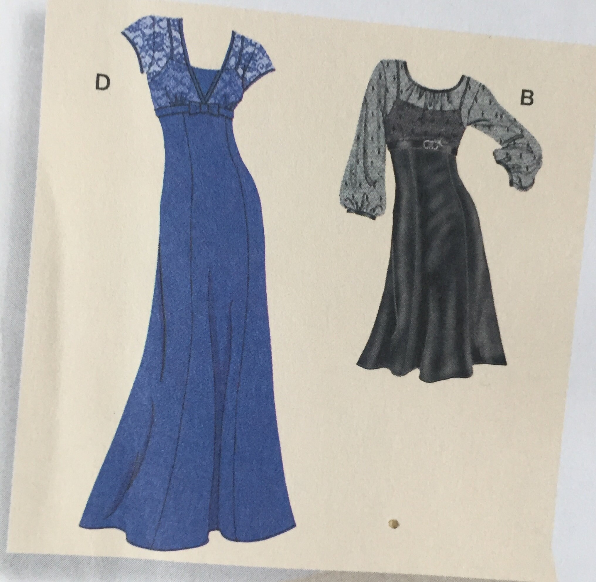 Formal Dress Sewing Pattern, Simplicity 2498, 6 Styles of Dress, Hem ...