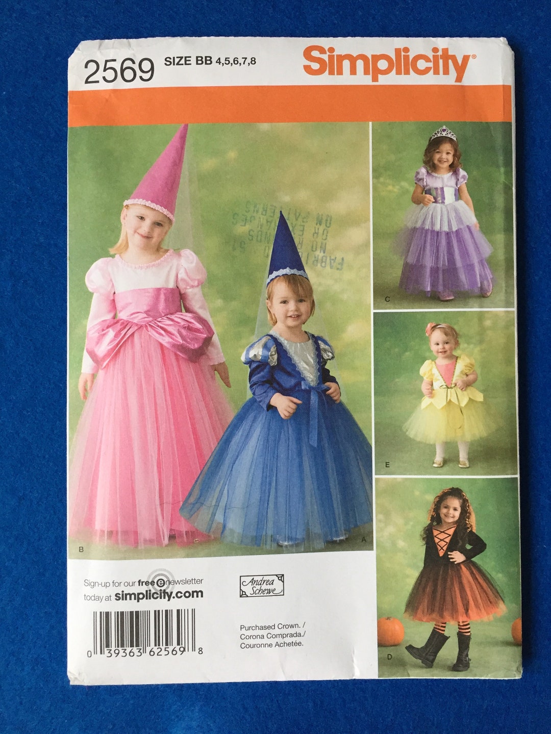 Classic Princess Costumes Sewing Pattern, Halloween Dress up Children & Toddlers, Simplicity ...
