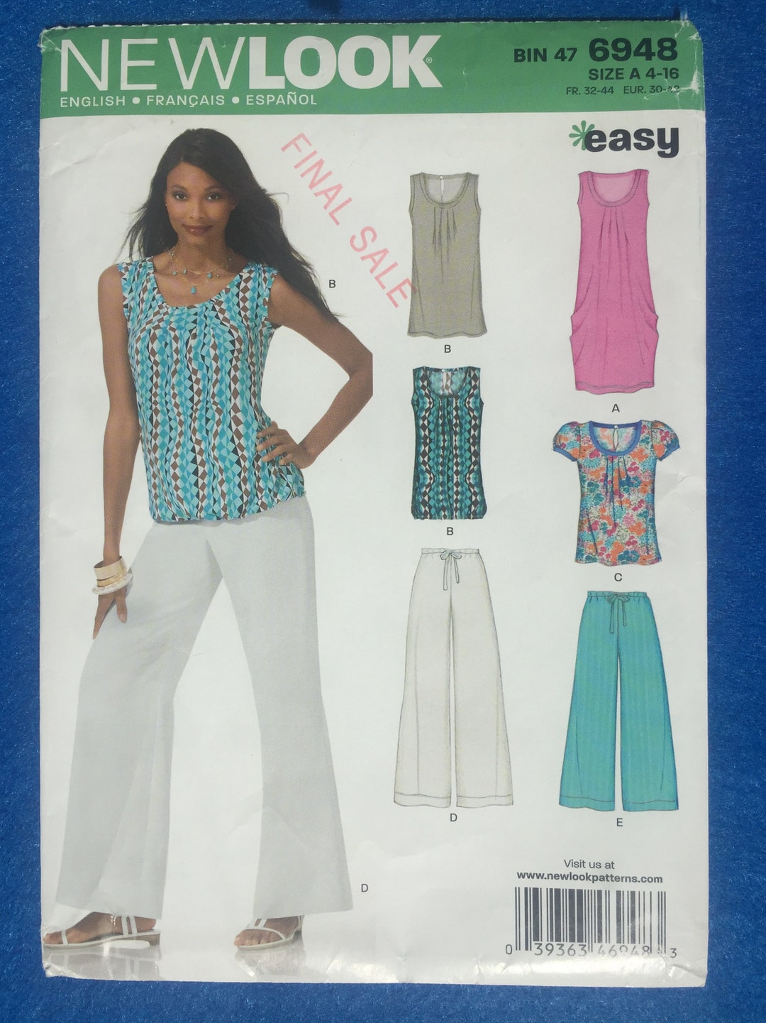 Shirts & Pants Sewing Pattern, Women's Shirts, Blouses, Pants, Capris ...