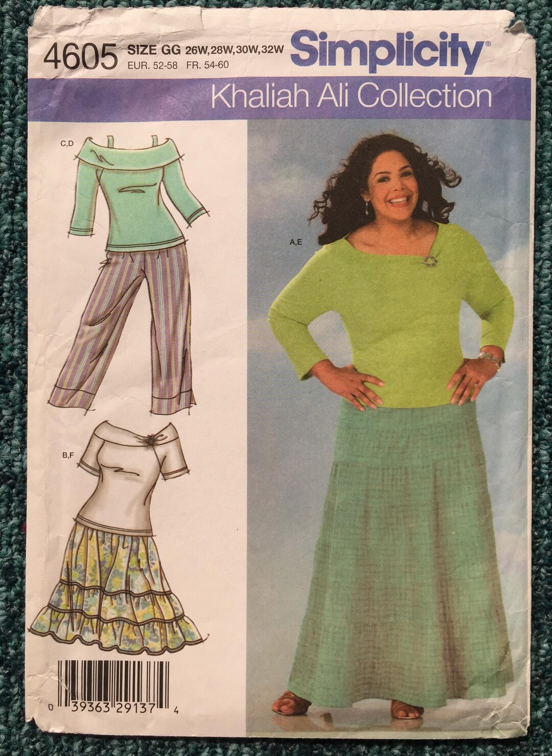 Women's Plus Size Sewing Pattern, Simplicity 4605 Khaliah Ali, Off ...