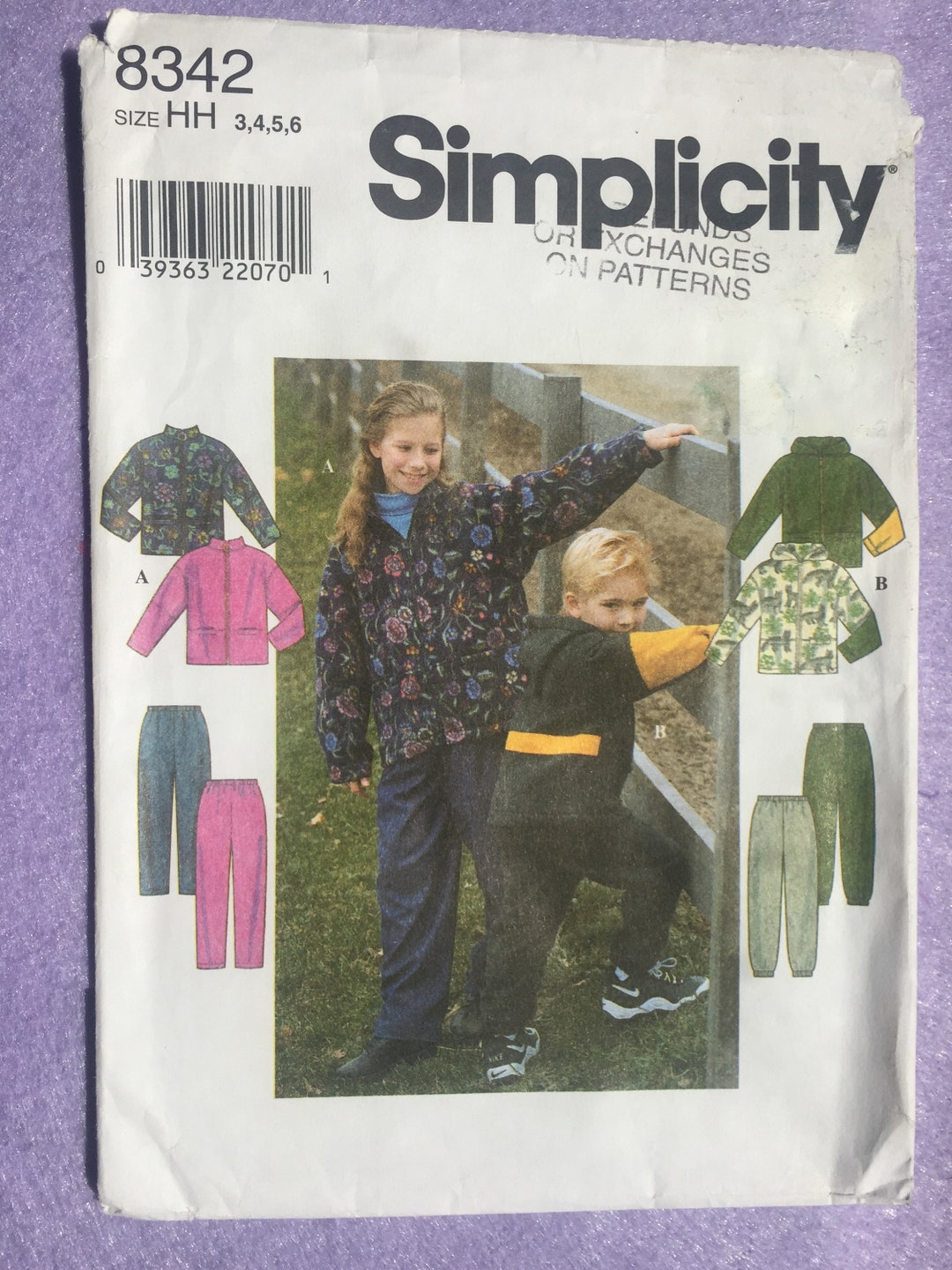 Childrens Jacket & Pants Sewing Pattern, Kids Winter Coat, Unisex Fall ...