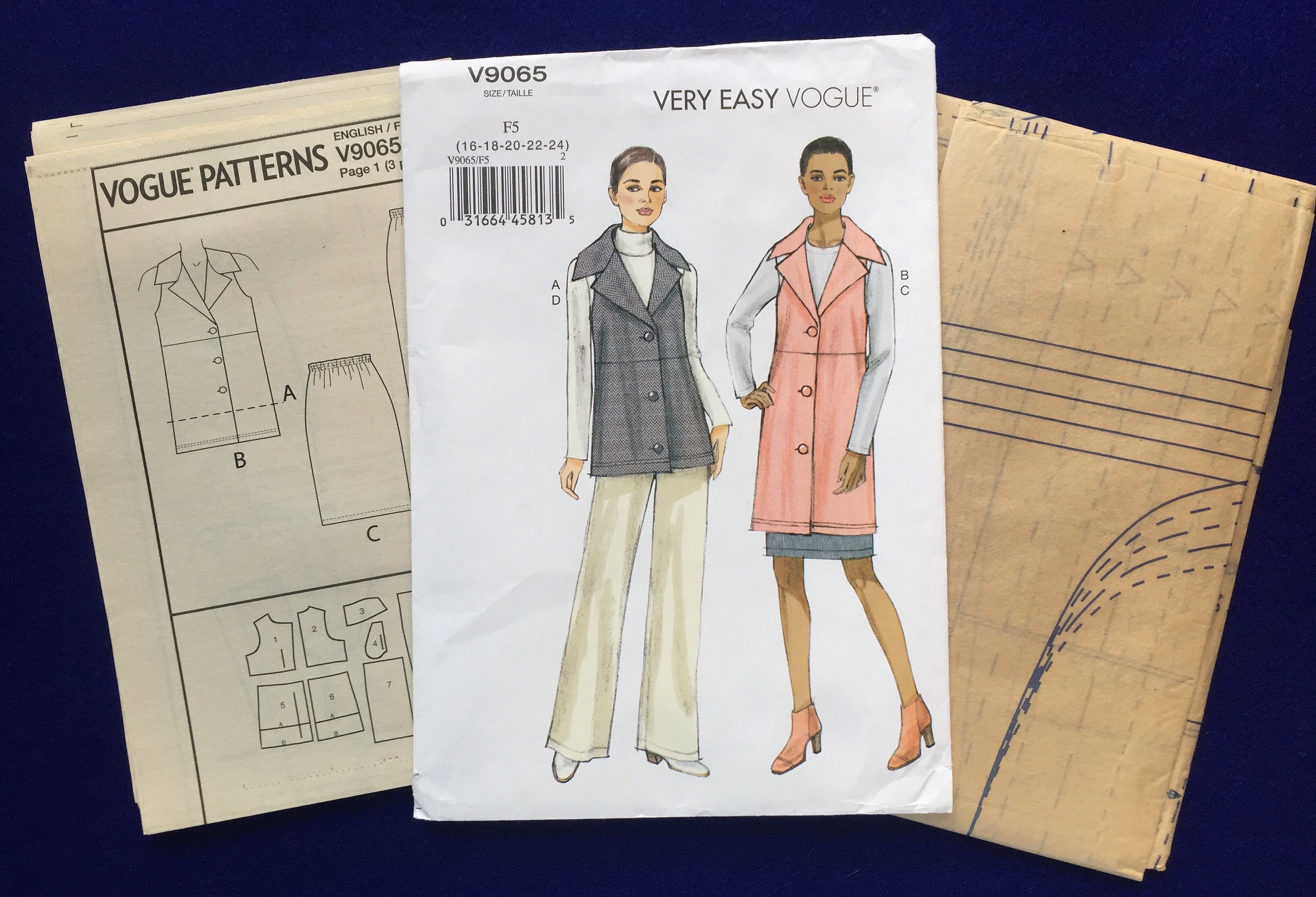 Misses' Vest Skirt & Pants Sewing Pattern Very Easy - Etsy