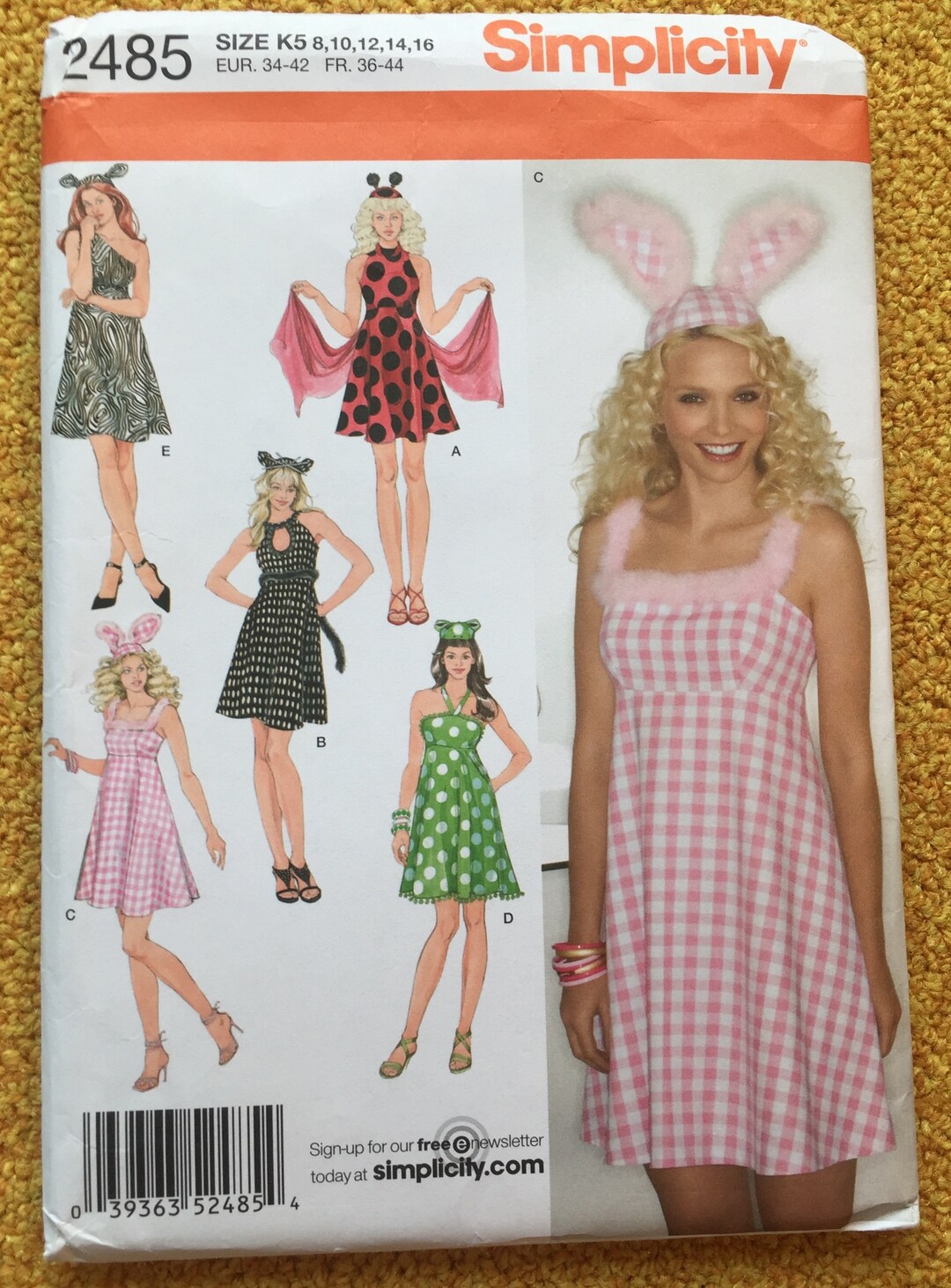 Halloween Costume Sewing Pattern, Bunny, Cat, Frog, Ladybug, Zebra ...