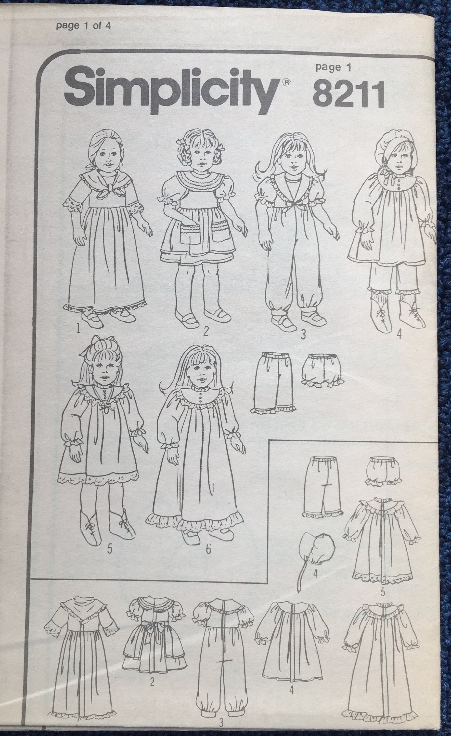 18 Doll Clothes Sewing Pattern Simplicity Crafts 8211, Dresses ...