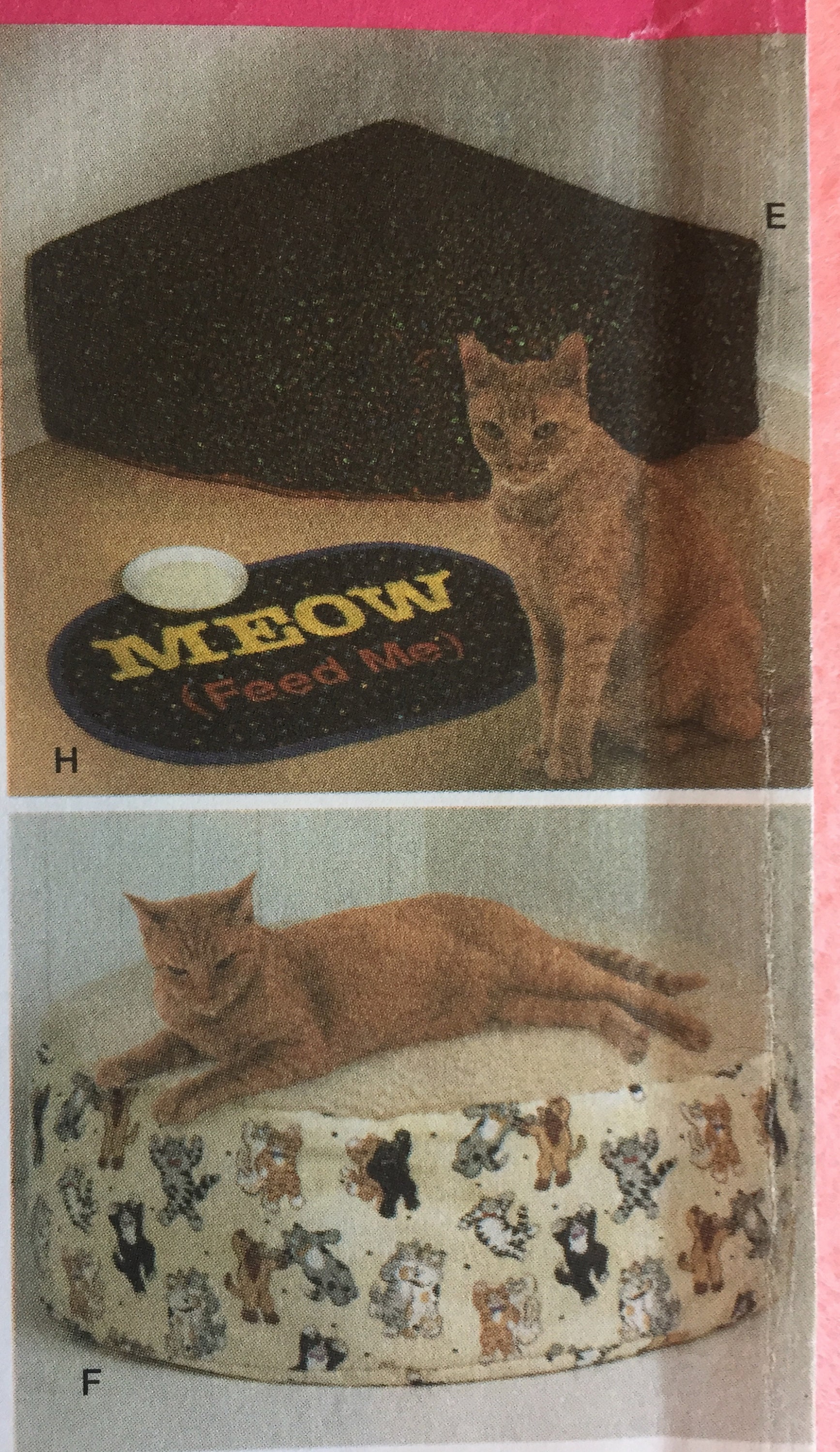 Pet Bed Sewing Pattern Simplicity 4765 Cat Beds Blankets - Etsy