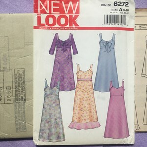 Dress Sewing Pattern, New Look 6272, Sizes 6-8-10-12-14-16, Ladies ...