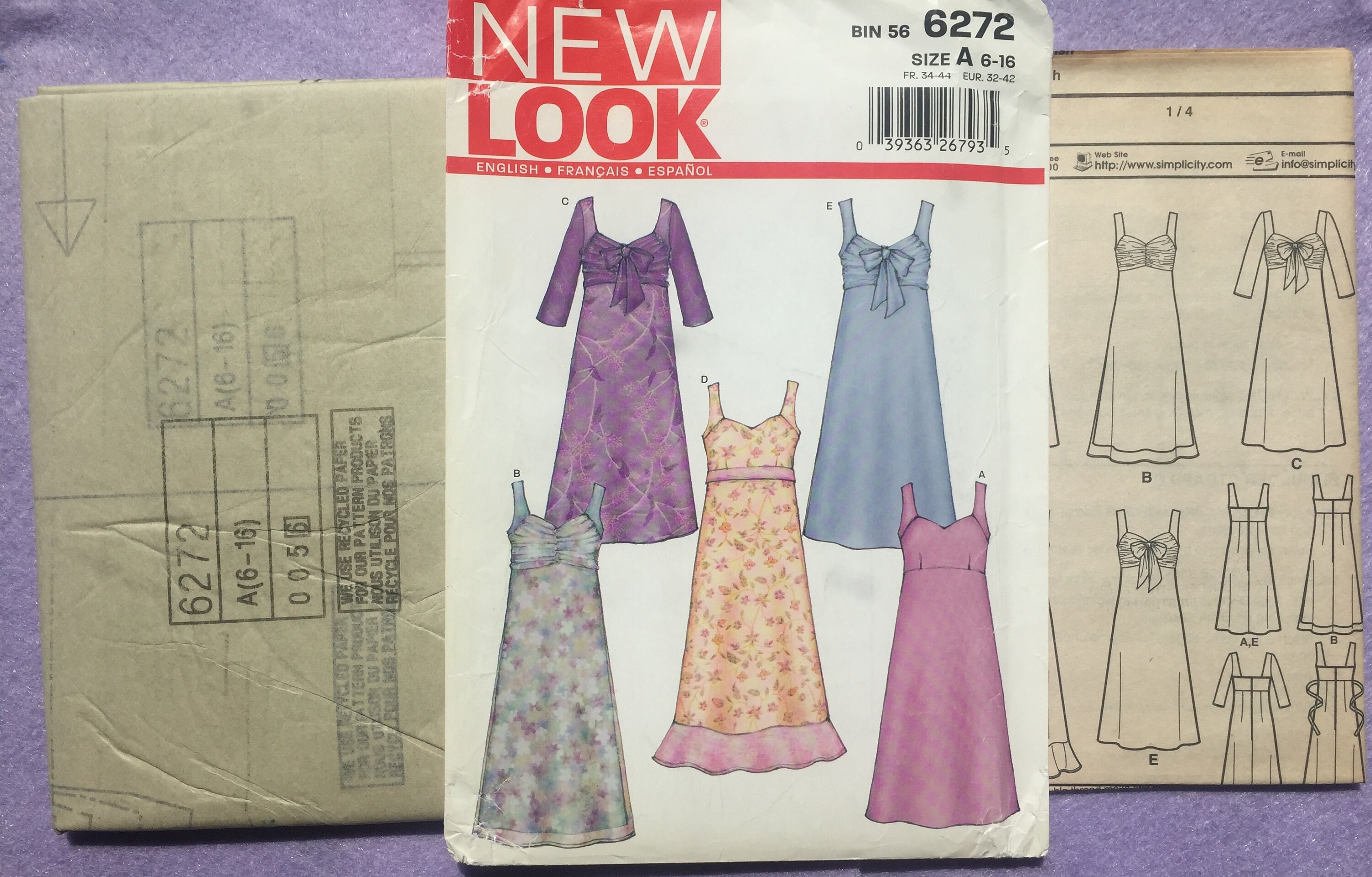 Dress Sewing Pattern, New Look 6272, Sizes 6-8-10-12-14-16, Ladies ...