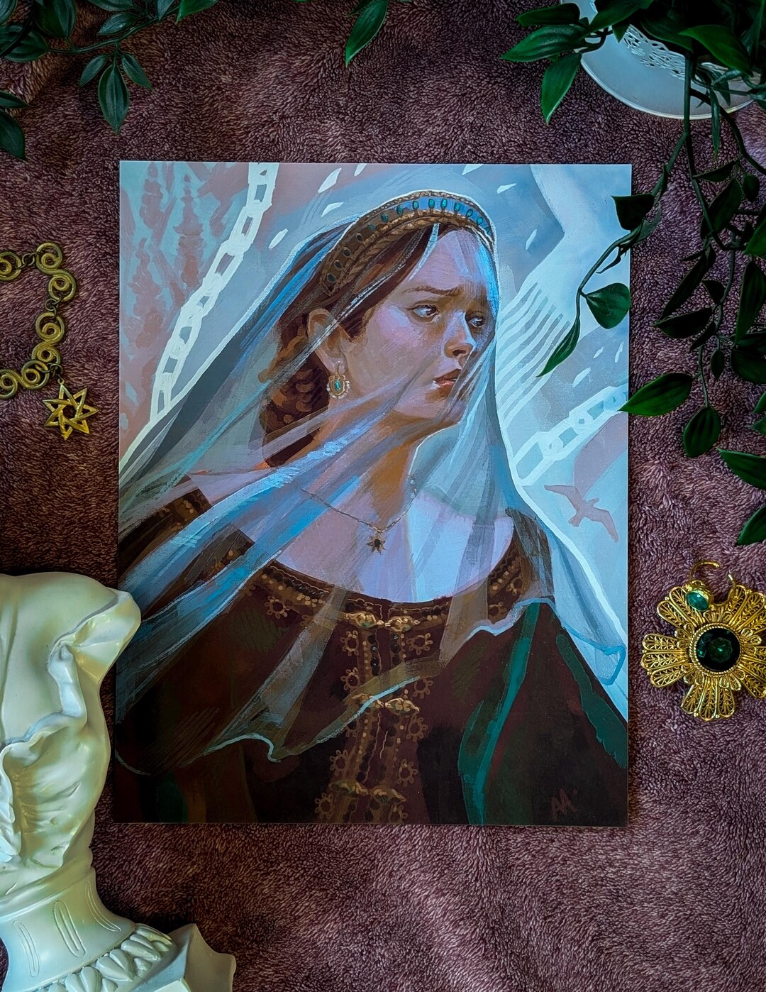 Queen in Chains - Alicent Hightower, House of the Dragon Art Print - Etsy