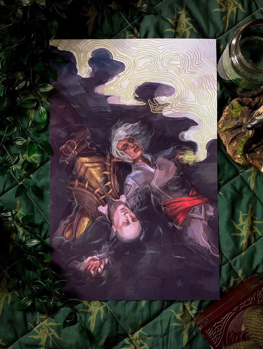Fear of the Water - Solas and Lavellan, Dragon Age Art Print - Etsy