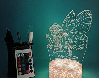 Angel 3d Lamp - Etsy