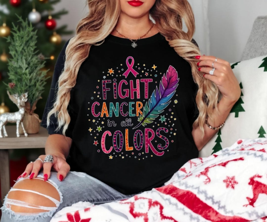Comfort Colors® Fight Cancer in All Colors Shirt, Support Awareness Tee ...