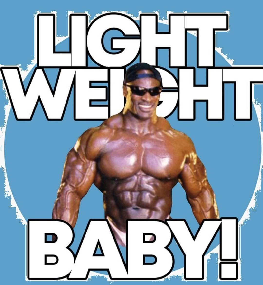 Pack of 3 Ronnie Coleman Lightweight Baby Bodybuilding Meme Stickers - Etsy