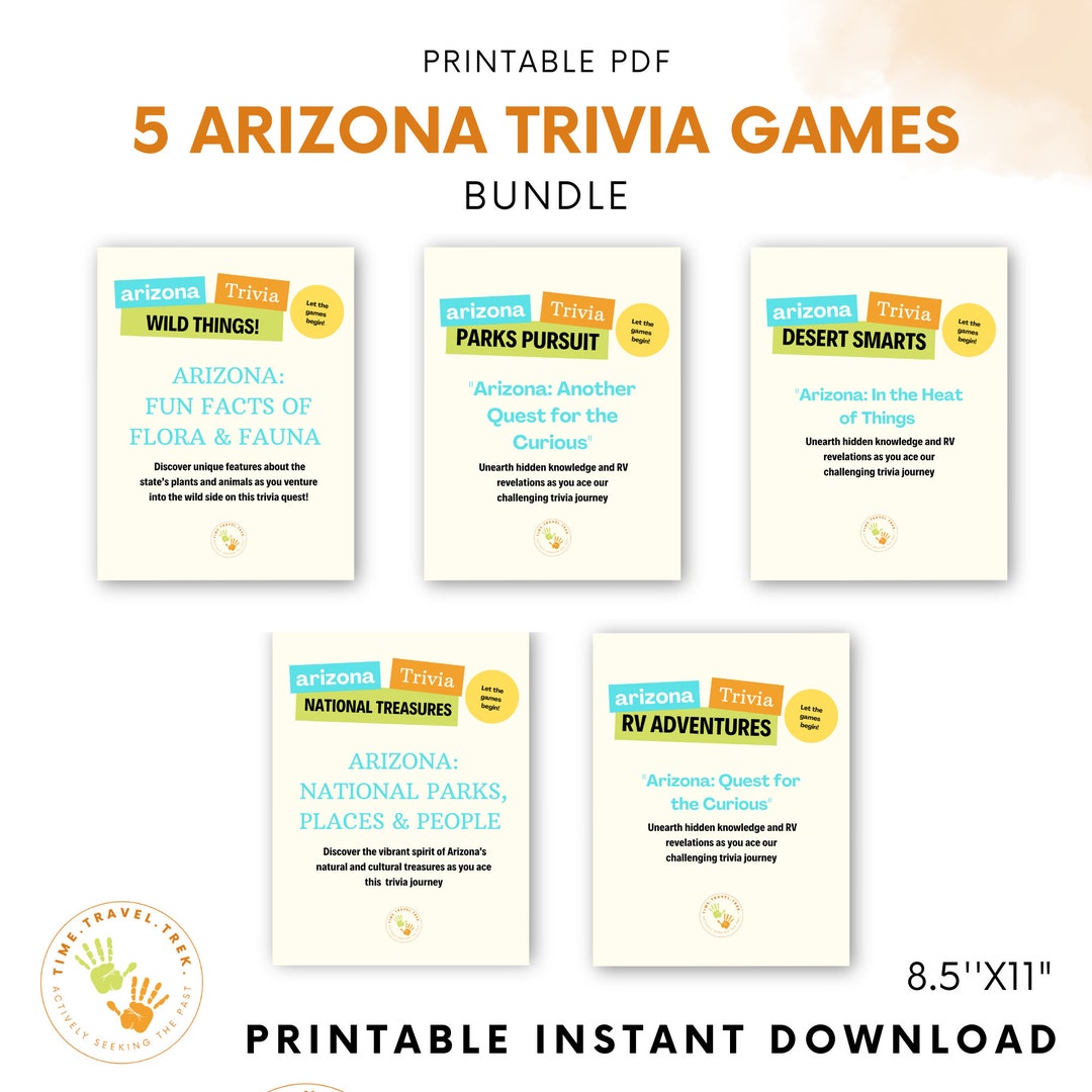 RV Camper Gift, Retirement Game, Arizona Gift? This Arizona-themed ...