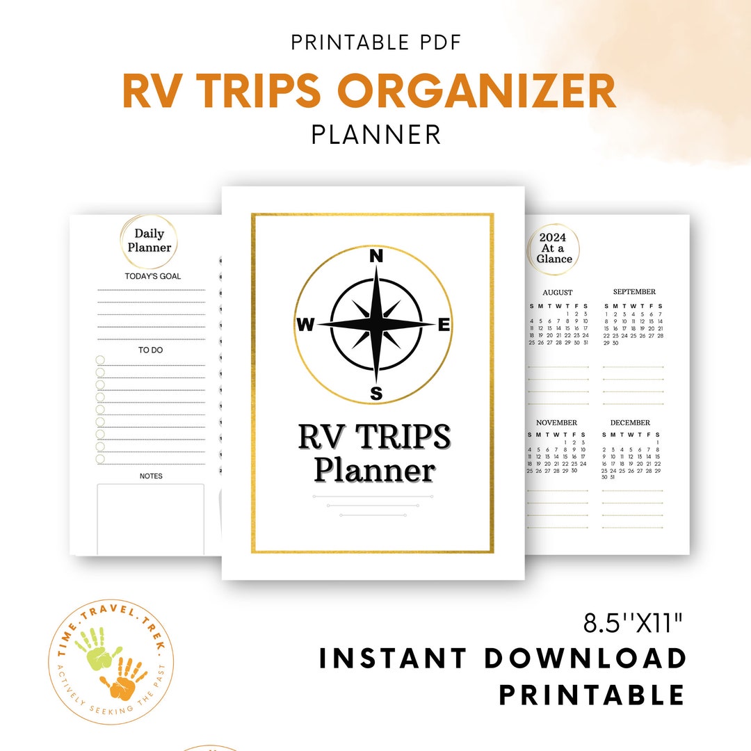 Van Life RV Travel Planner - Trip Organizer, RV Vacation Organizer ...