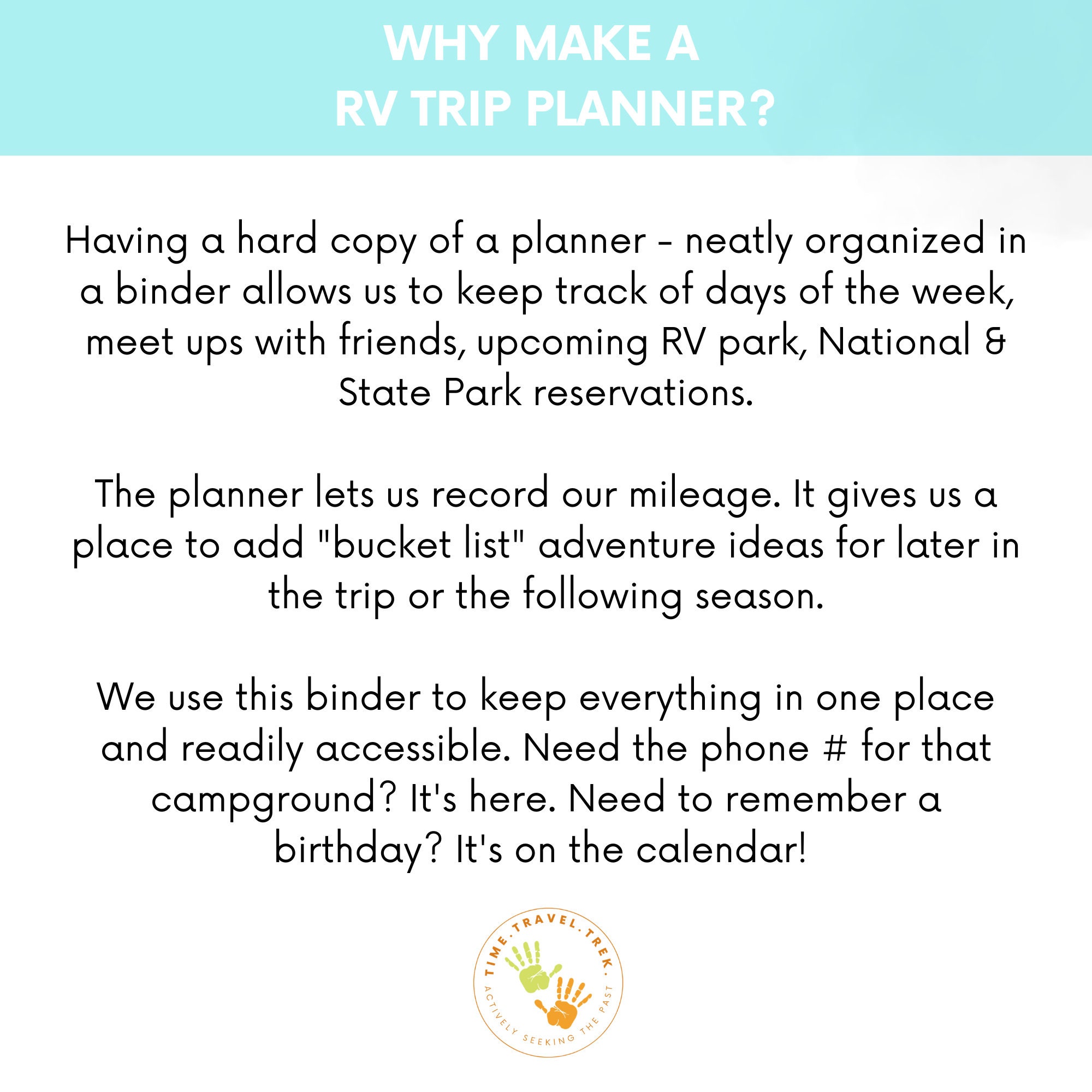 RV Trip Planner | Printable Adventure Planner | Digital Download Travel ...