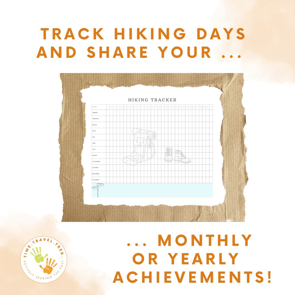 Hiking Journal Printable Hike Tracker Printable Hiking Log Hiking ...
