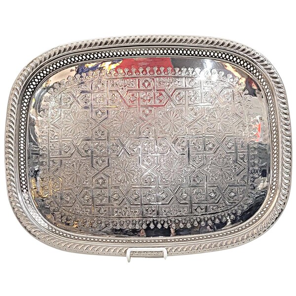 Heavy Silver Tray - Etsy
