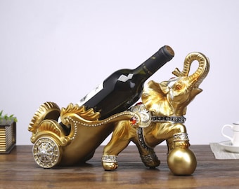 Elephant Wine Bottle Holder - Etsy