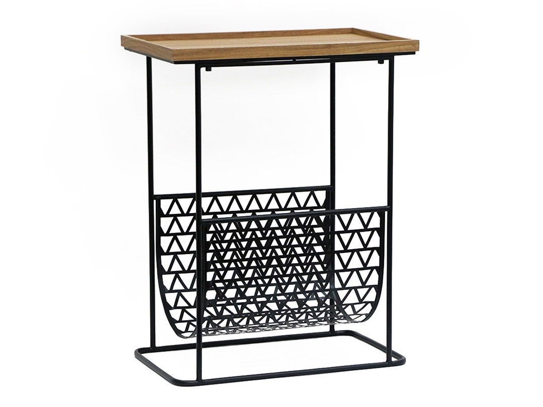 Tray Table With Under Magazine Rack Living Room Table - Etsy