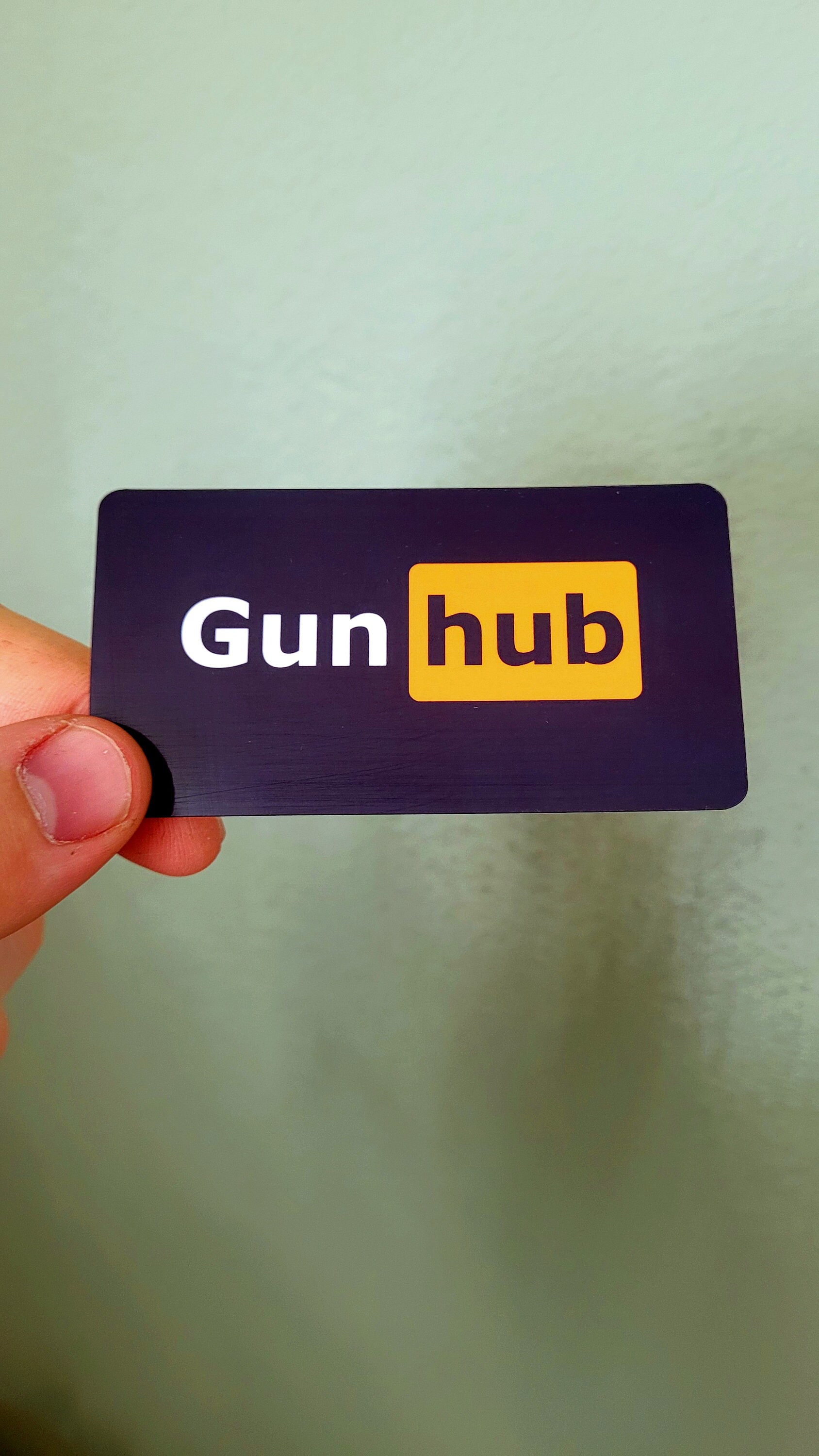 Gunhub, Funny Gun Sticker, Gift for Coworker, Prank Sticker, Gun Safe ...