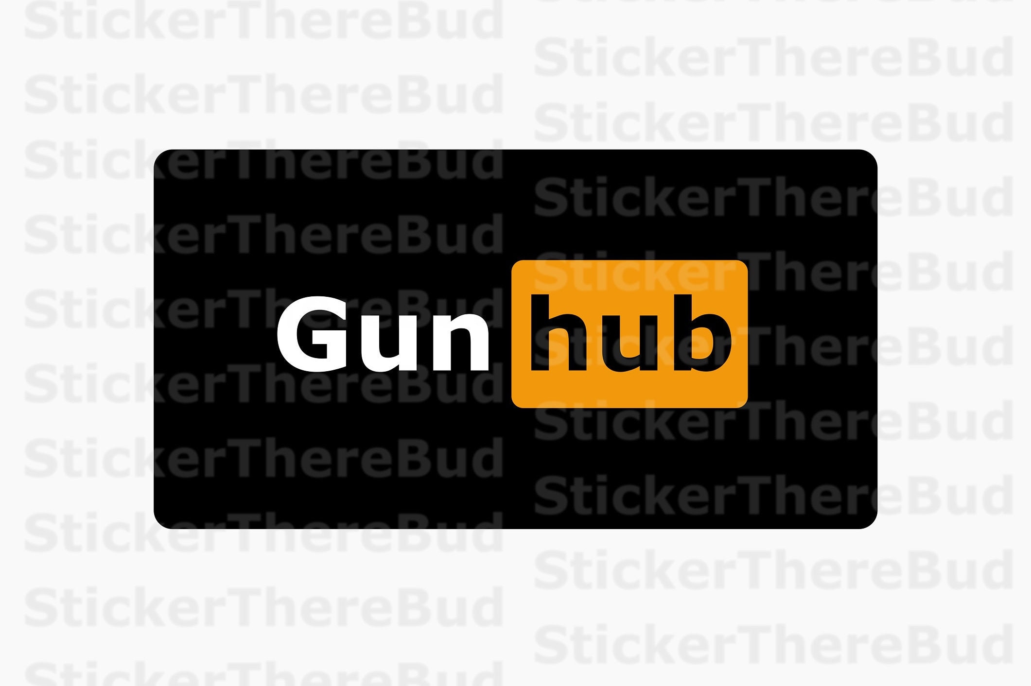 Gunhub, Funny Gun Sticker, Gift for Coworker, Prank Sticker, Gun Safe ...