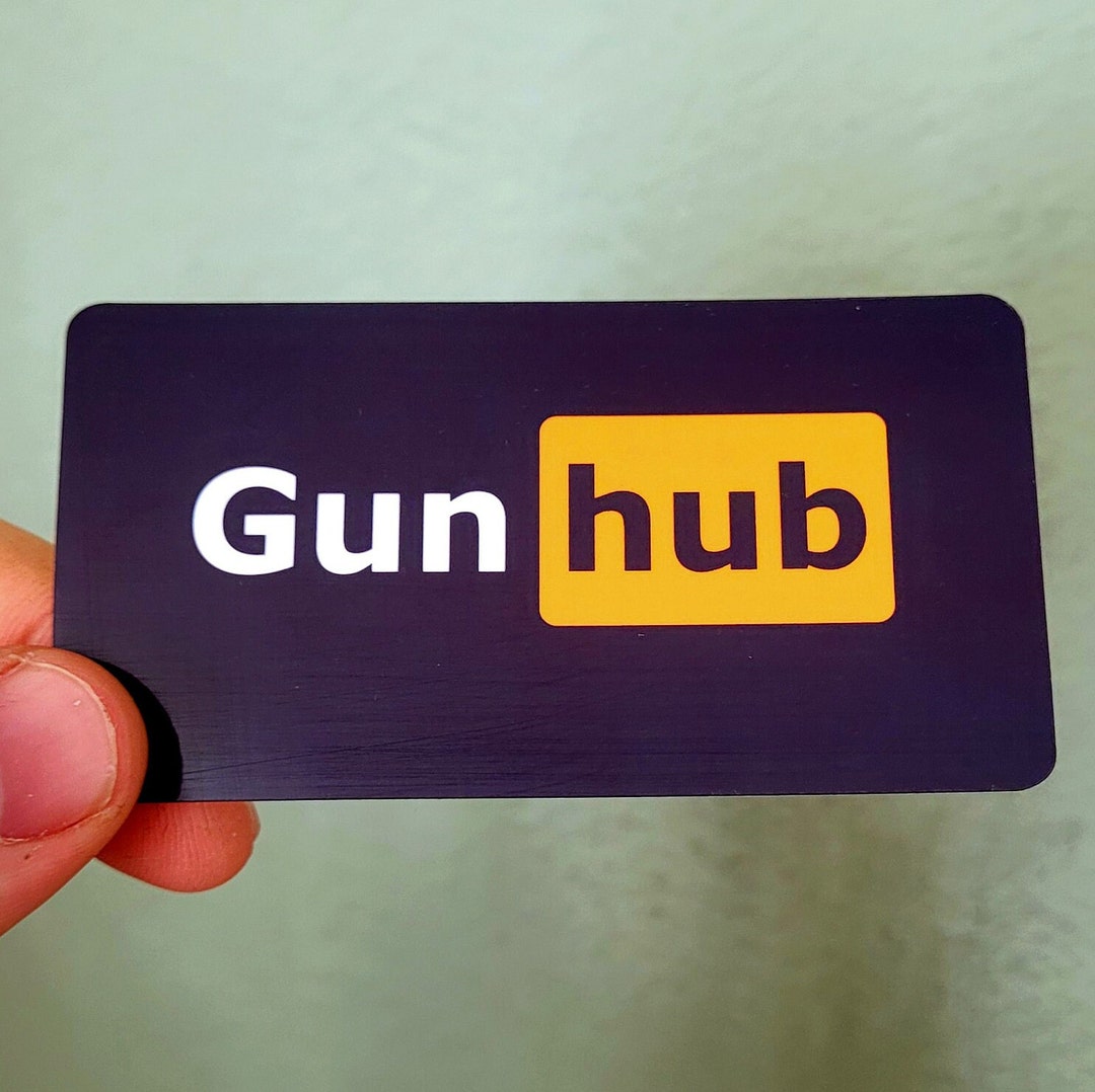 Gunhub, Funny Gun Sticker, Gift for Coworker, Prank Sticker, Gun Safe ...