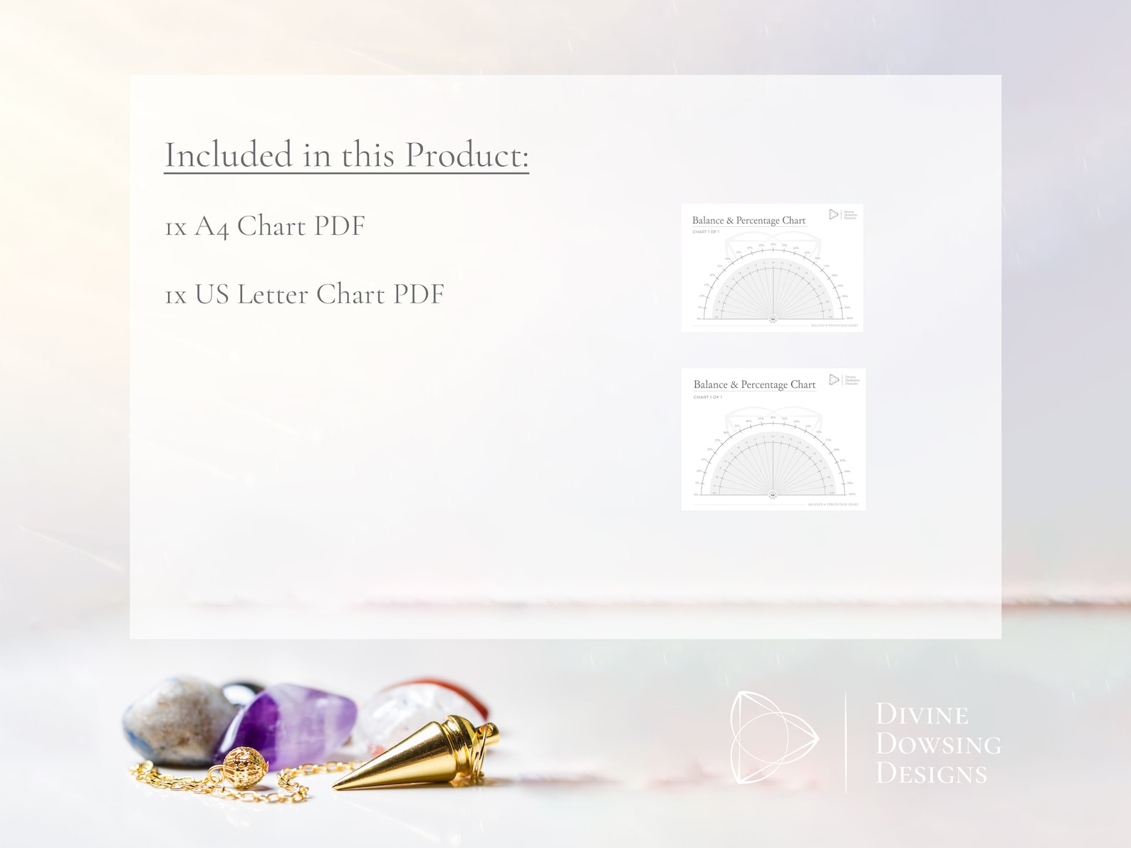 Balance & Percentage Pendulum Chart | Pendulum Dowsing Chart | Printable | Instant Digital ...
