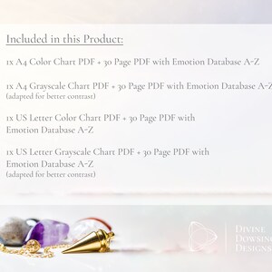 Emotions Pendulum Charts | Dowsing Charts for Releasing Energy Blocks ...