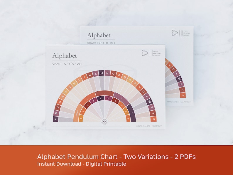 Alphabet Pendulum Dowsing Chart Printable Ouija Board Alternative ...