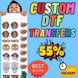 DTF Gang Sheet Transfer, Custom DTF Print, DTF Print Design, Custom ...