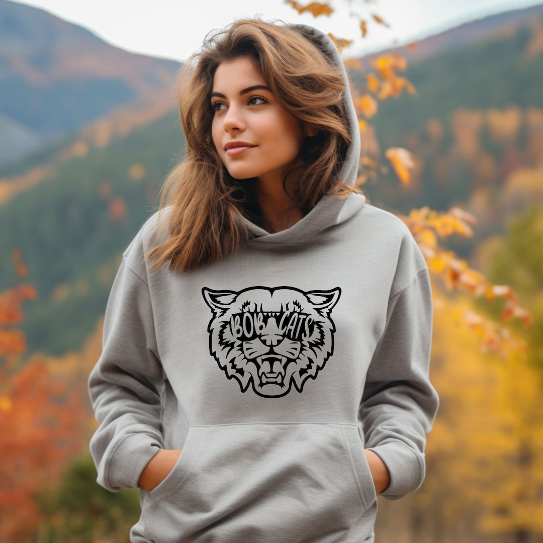 Custom Bobcats Hoodie, Custom Middle School Hoodie, Personalized High ...
