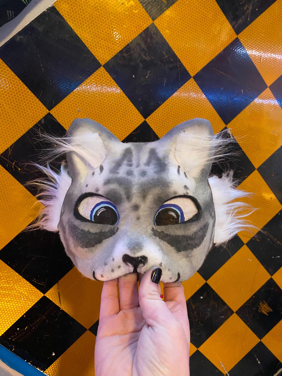 Snow Leopard Therian Cat Mask - Etsy UK