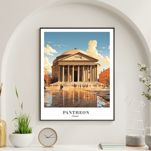 Pantheon Rome Wall Art - Etsy