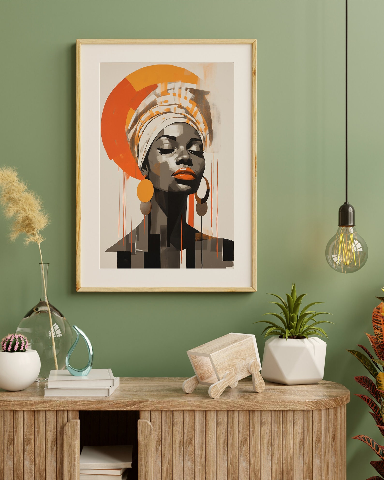 Modern African American Art, Black Woman Art, Tribal Art, Abstract ...